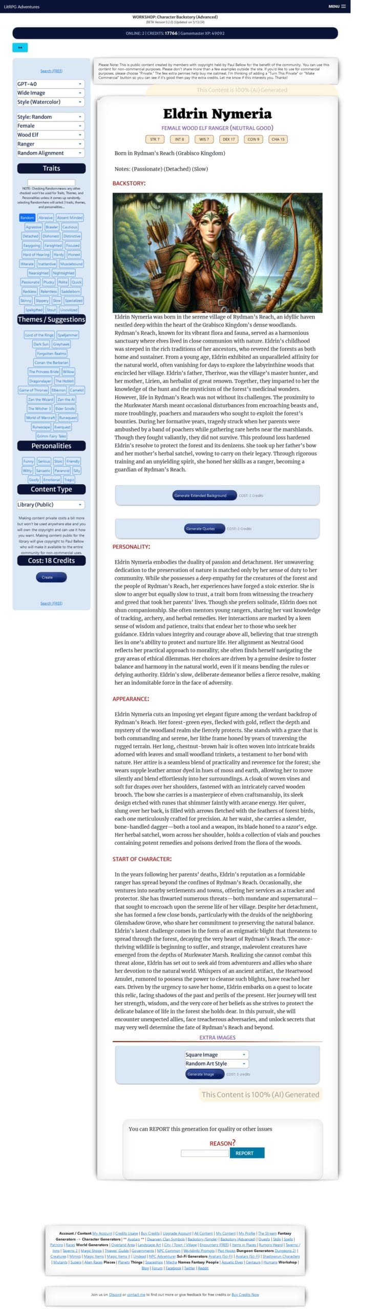 DND Backstory Examples with GPT-4o at LitRPG Adventures - LitRPG Reads