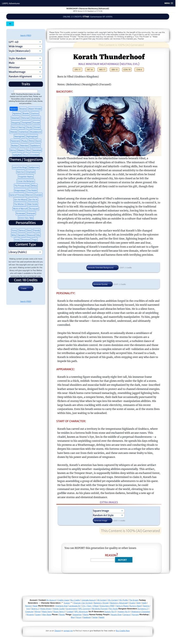 DND Backstory Examples with GPT-4o at LitRPG Adventures - LitRPG Reads